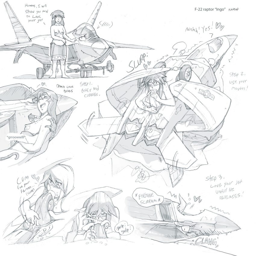 Rule 34 Aircraft Airplane Bite Dual Engine F 22 Fellatio Female Heart Human Ingo Jet Living