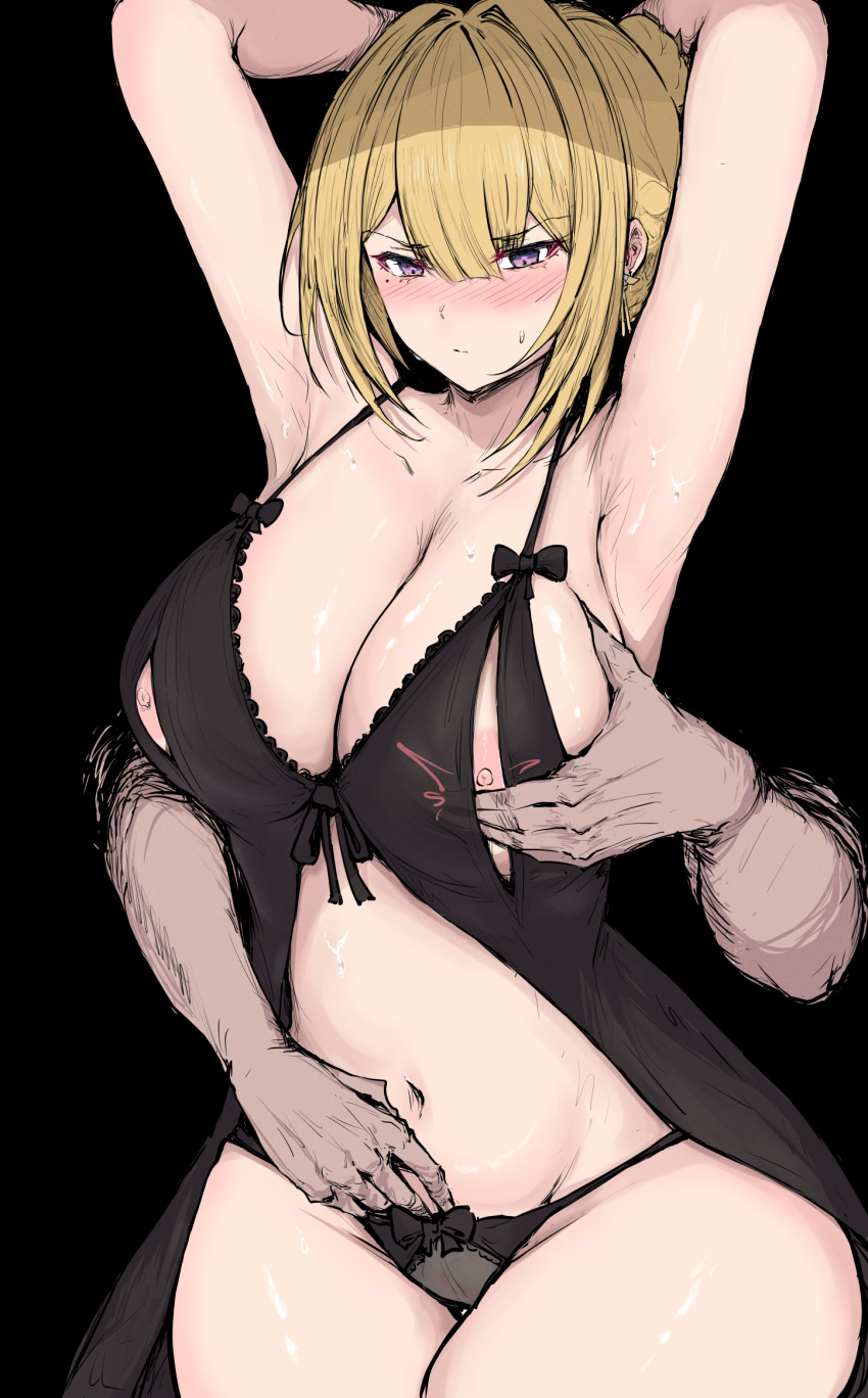 Rule 34 1girls Areolae Big Breasts Blonde Hair Blush Breasts Dark 6266