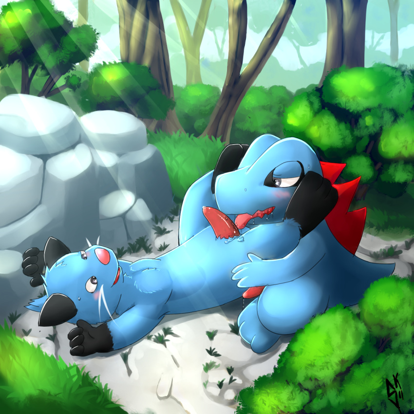 Rule 34 Balls Blush Cum Dewott Duo Fellatio Male Nintendo Oral Penis Pokemon Sex Sirkiller
