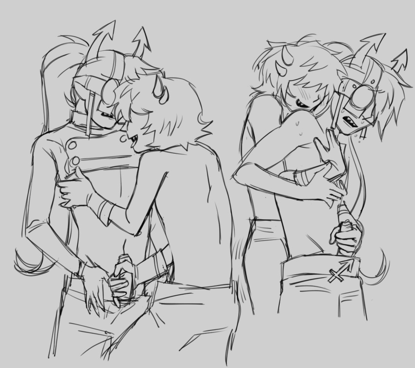 Rule 34 Dancestor Gay Handjob Homestuck Horuss Zahhak Mituna Captor Teasing 13243398