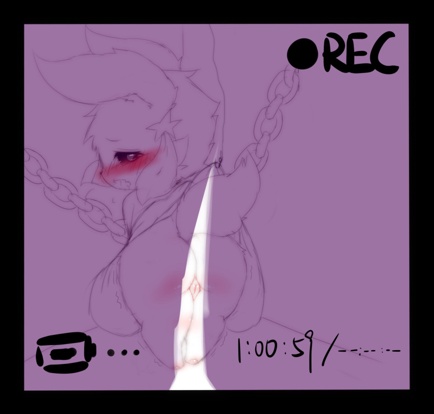 Rule 34 2019 Ambiguous Gender Anthro Ass Blush Chained Chains Clothed 8549