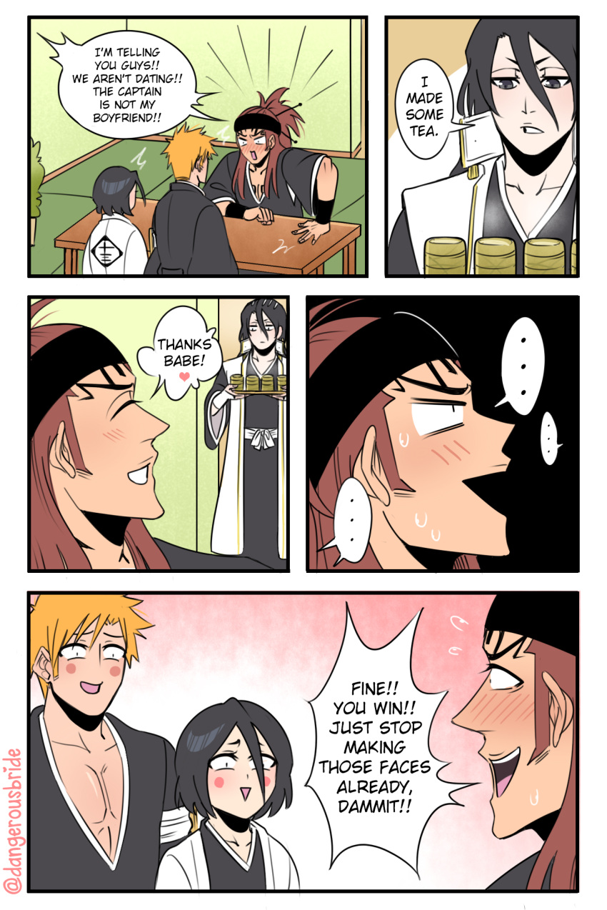 Rule 34 1girls 3boys Abarai Renji Bleach Byakuya Kuchiki 2138