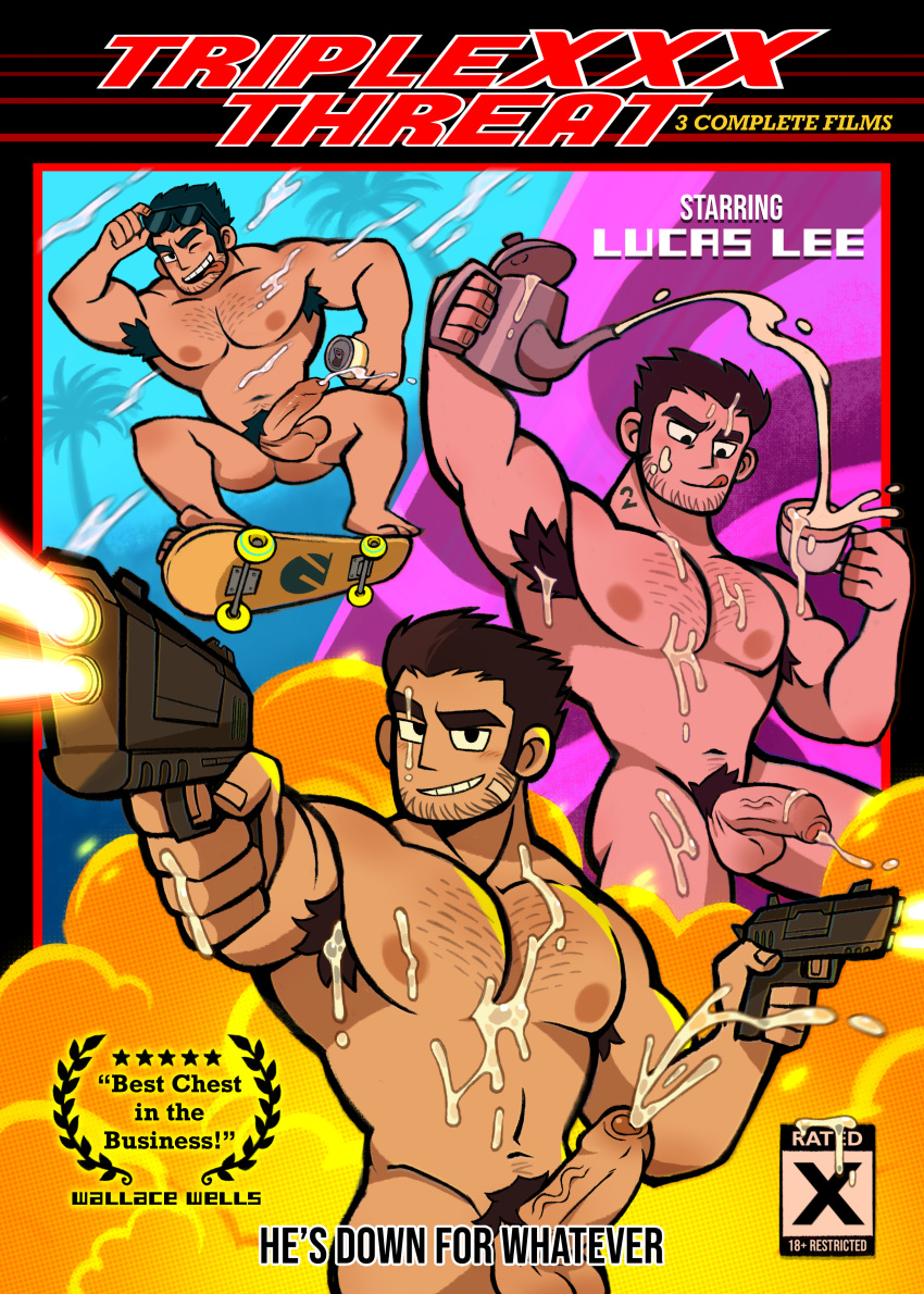 Rule 34 Abs Balls Bara Beard Stubble Biceps Big Balls Big Penis Black