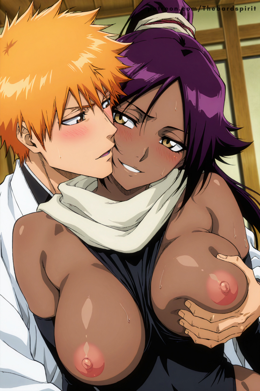 Rule 34 Ai Generated Bleach Dark Skinned Female Grabbing Anothers 9871
