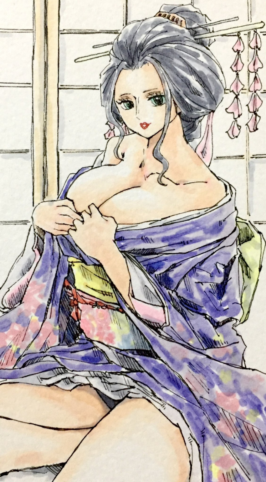 Rule 34 1girls Artist Request Before Sex Blue Eyes Comb Curvy Female Female Only Floral Print