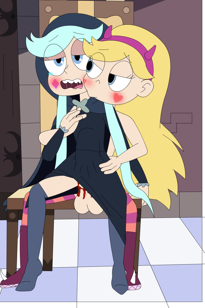 Rule 34 Blonde Hair Blue Eyes Blue Hair Blush Clothed Sex Futanari Incest Indoors Indoors Sex