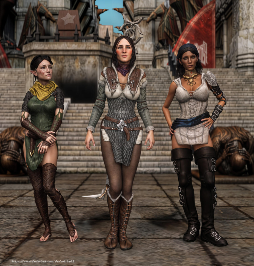 Rule 34 3d 3girls Ass Bethany Hawke Big Ass Big Breasts Bioware 3738