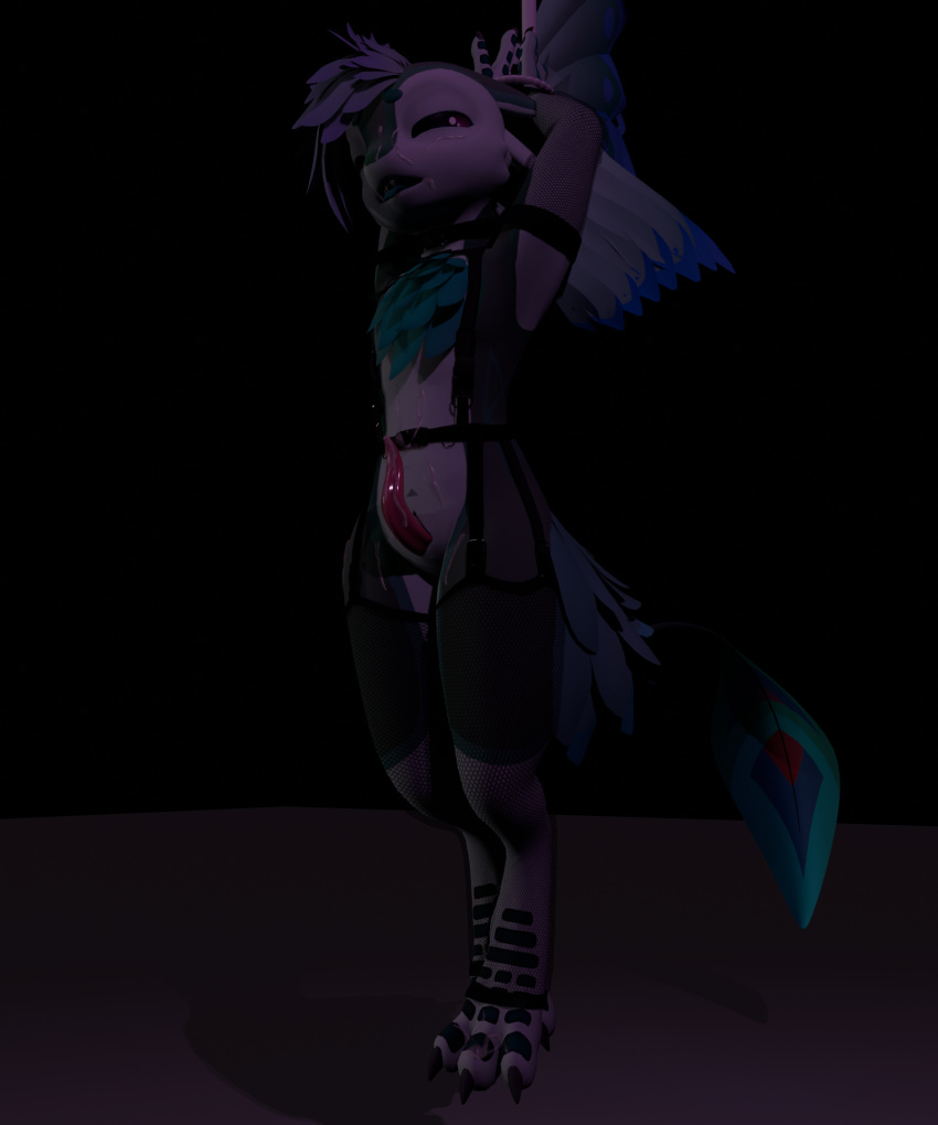 Rule 34 3d Anthro Arms Above Head Arms Tied Avali Avian Bird Bodily