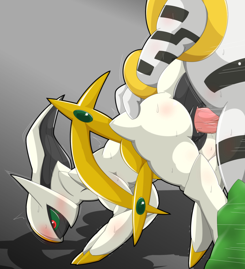 Rule 34 1boy 1girls Arceus Blush Feet Female Feral Humanoid 9080