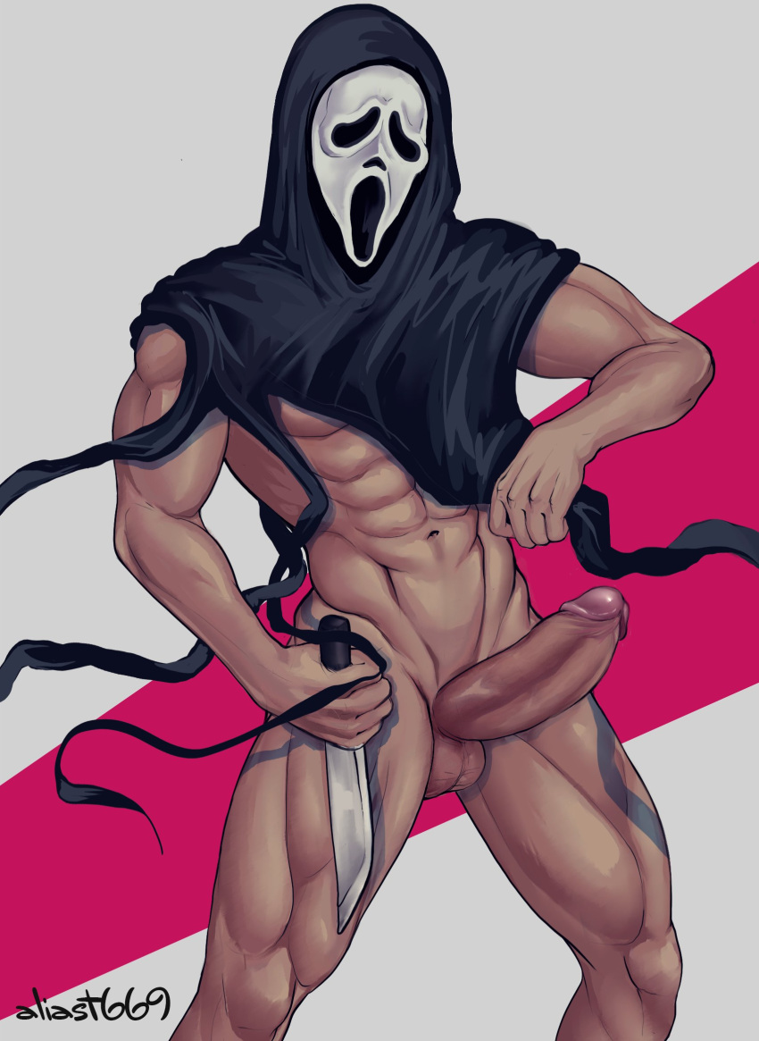 Rule 34 Bara Big Balls Big Penis Ghostface Killer Male Only Mascara