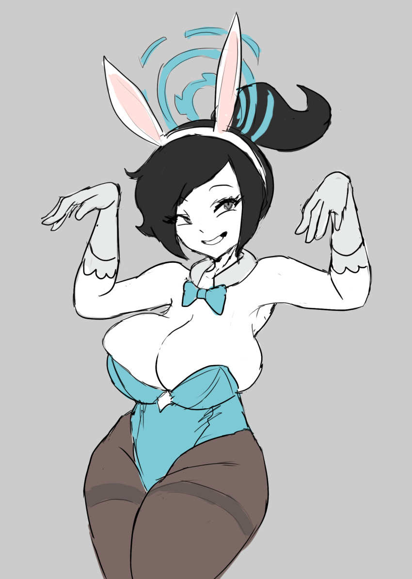 Rule 34 Ctt Blue Archive Bunnysuit Console Tan Cosplay Curvy Digger Nick Gijinka Grin