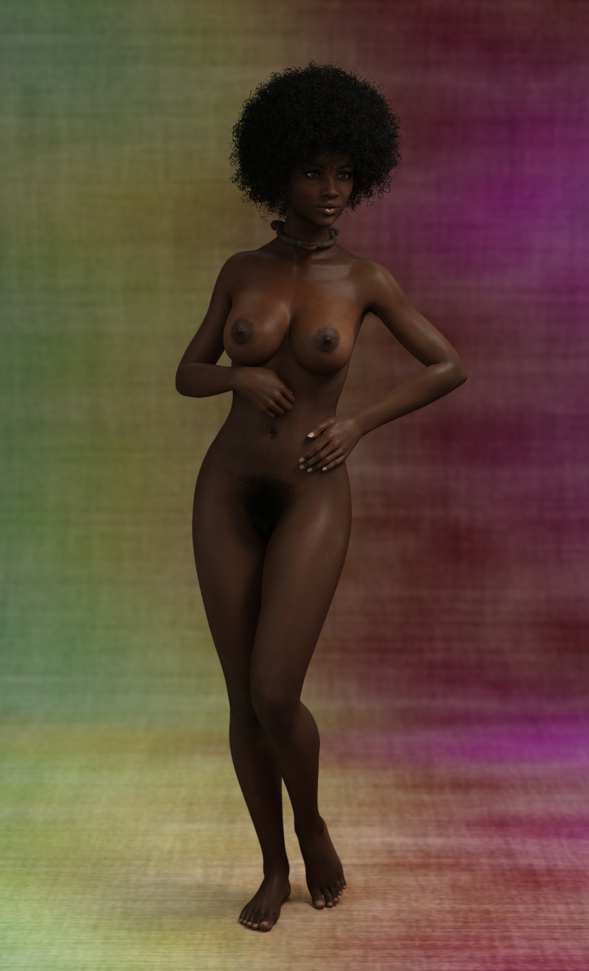 Rule 34 3d Afro Black Hair Collar Completely Nude Completely Nude 3928