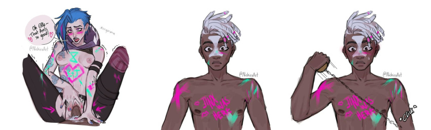 Rule 34 Arcane Arcane Ekko Arcane Fractured Jinx Arcane Jinx Dark 2638