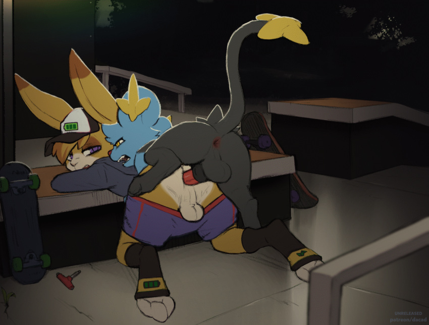 Rule 34 Animated Blue Fur Brown Fur Bunny Dacad Furry Gay Gay Sex Nintendo Pokemon Pokemon
