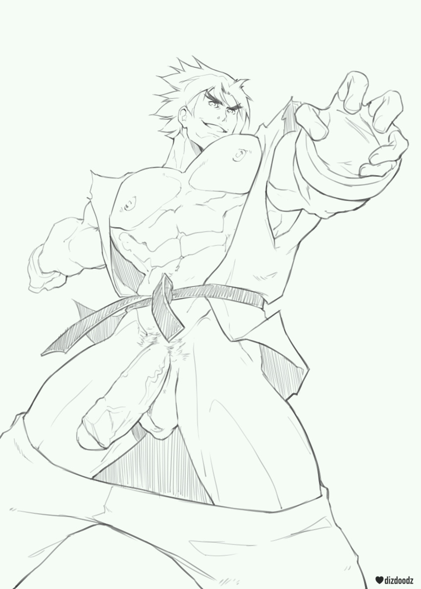 Rule 34 Balls Bara Big Balls Big Penis Capcom Dizdoodz Flaccid Ken