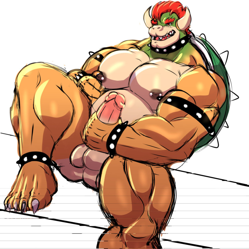 Rule 34 1boy Anthro Balls Ballsack Bowser Collar Dilf El Shovel 3161