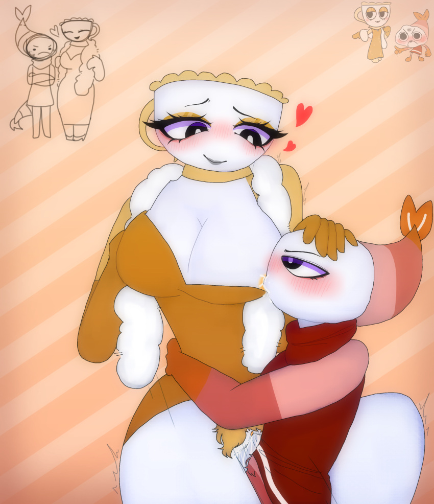 Rule 34 Breastfeeding During Sex Cartoon Dandys World Isohappy0w0 Shrimp Shrimpo Dandys