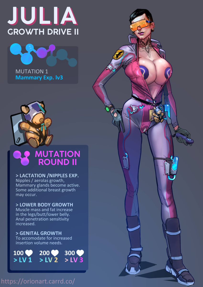 Rule 34 Body Modification Breast Expansion Down Blouse Expansion Growth Drive Latex Suit