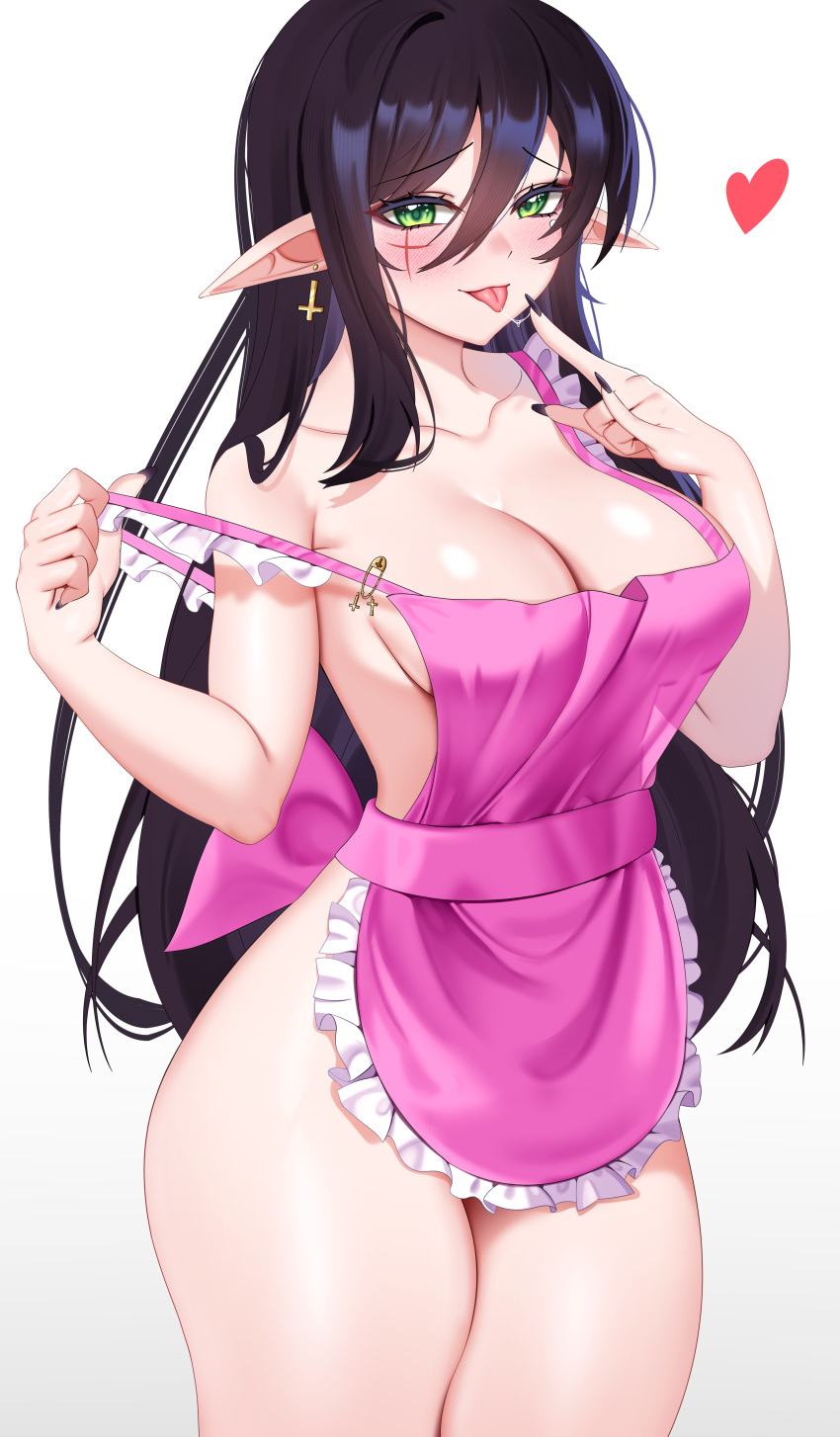 Rule 34 1girls Apron Apron Only Black Hair Cheemsartists201 Dark Hair 9005