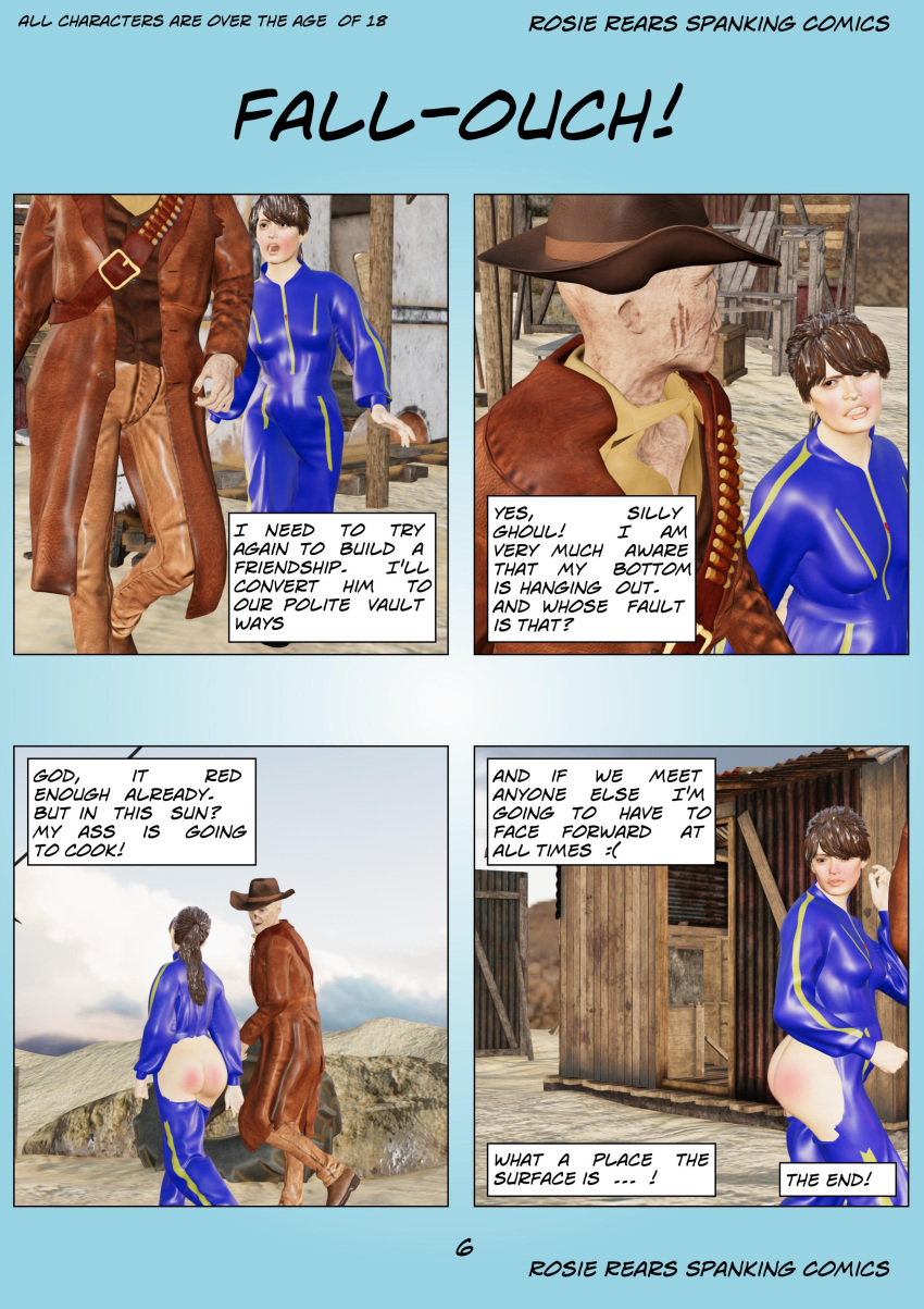 Rule 34 3d Bare Ass Bottomless Comic Enf English Text Fallout Page 6 Page Number Red Butt