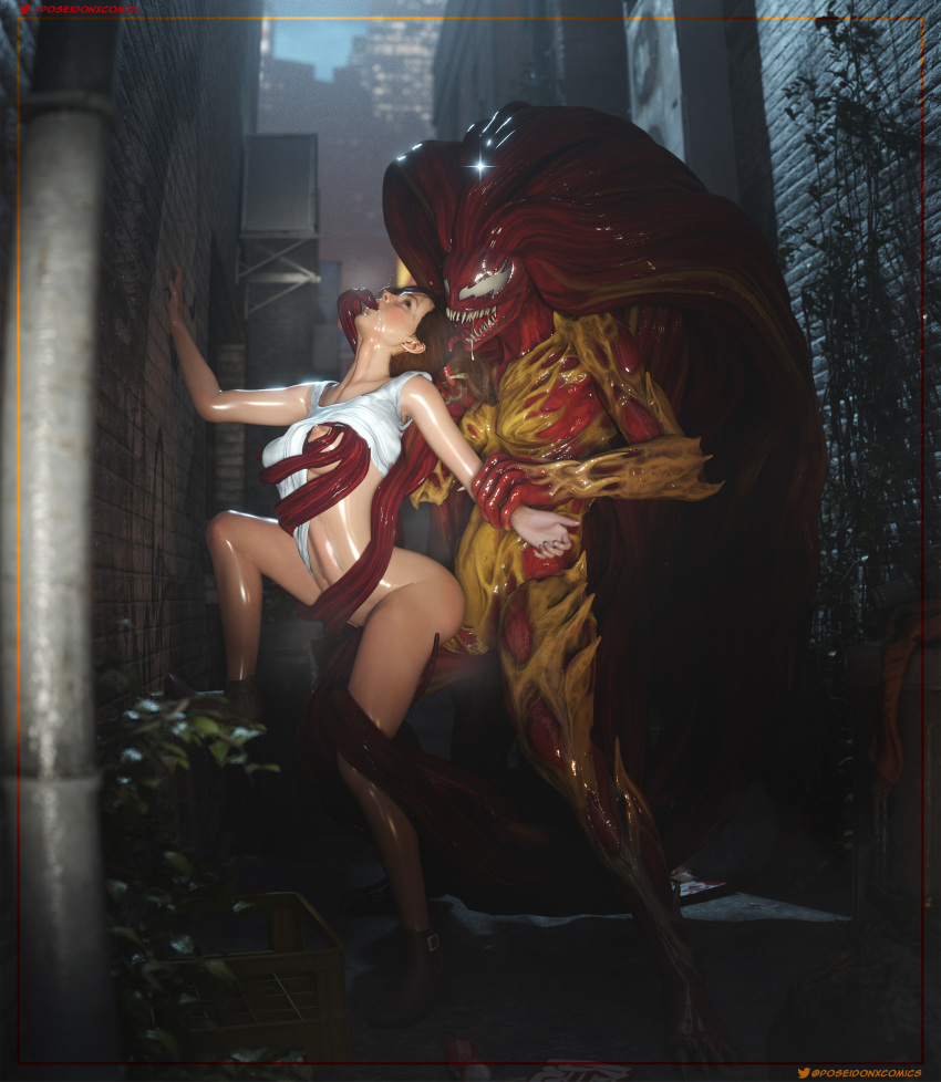 Rule 34 1futa 1girls 3d Accurate Art Style Alley Alleyway Cheating Cheating Girlfriend Cucked