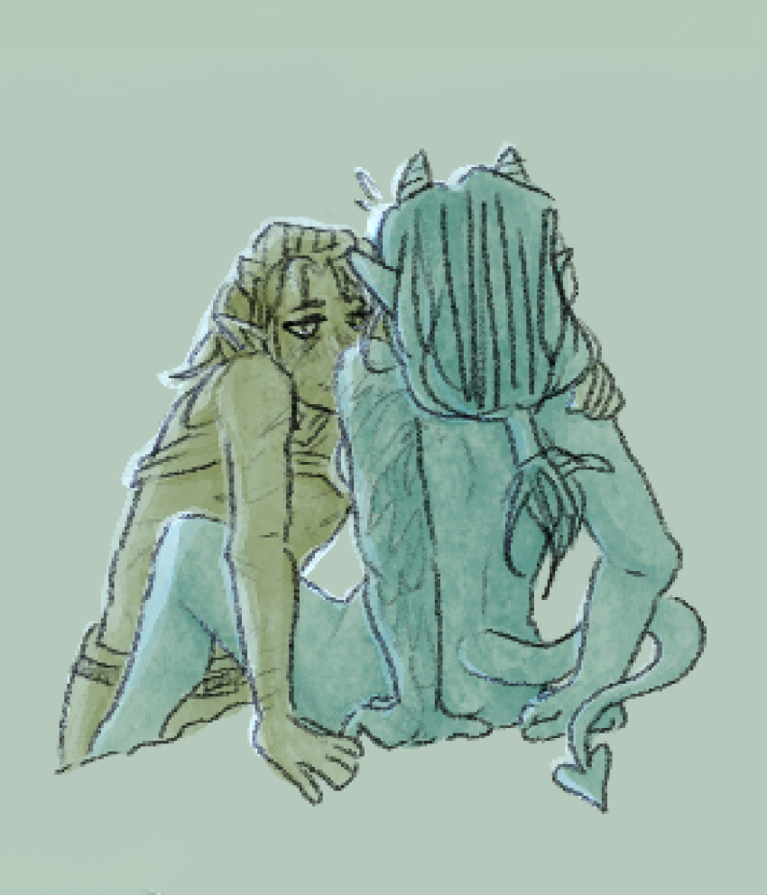 Rule 34 Cherrys Inn Crowtherapy Elf Half Elf Horns Kissing Lakria