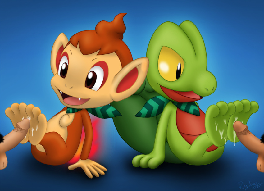 Rule 34 Ambiguous Gender Anthro Chimchar Cum Furry Male Male Ambiguous Nintendo Paws Penis
