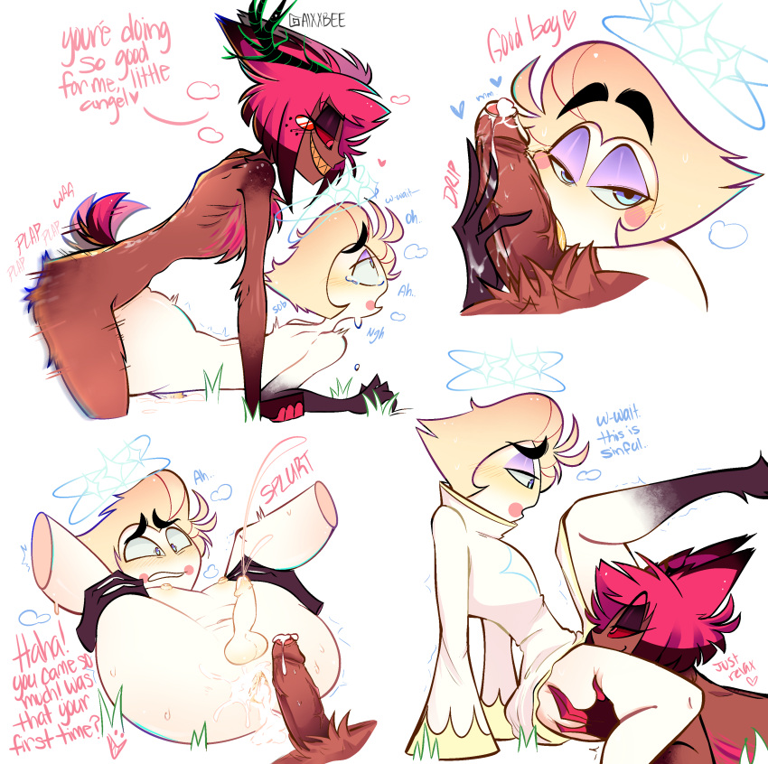 Rule 34 2boys Alastor Hazbin Hotel Alxxbee Anal Anal Sex Angel 8350