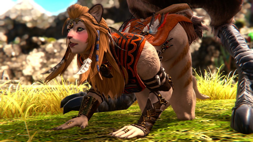 Rule 34 Ahe Gao Anthro Blush Chocobo Dominant Feral Eyes Rolling Back 8830