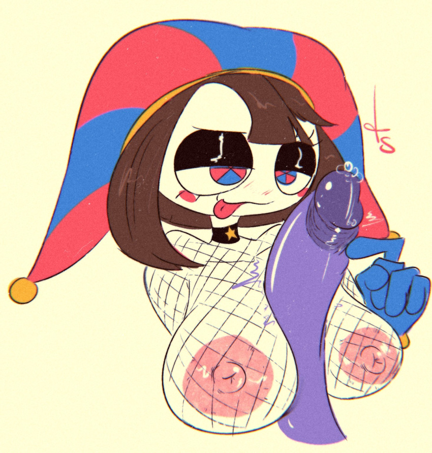 Rule 34 Big Breasts Big Penis Boobjob Breasts Female Glitch Productions Jax The Amazing