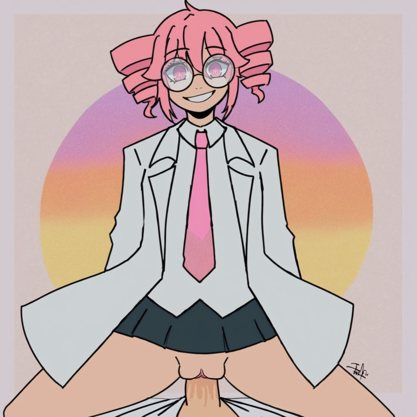 Rule 34 Ai Generated Barren Ai Prompter Black Skirt Circular Glasses Coat Colorful