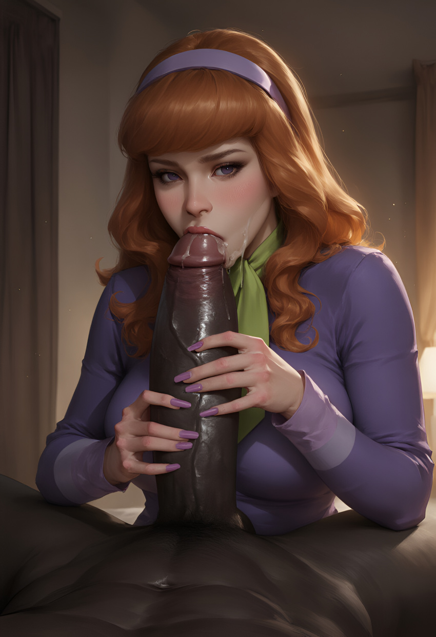 Rule 34 Ai Generated Cock Worship Daphne Blake Dark Skinned Male 9157