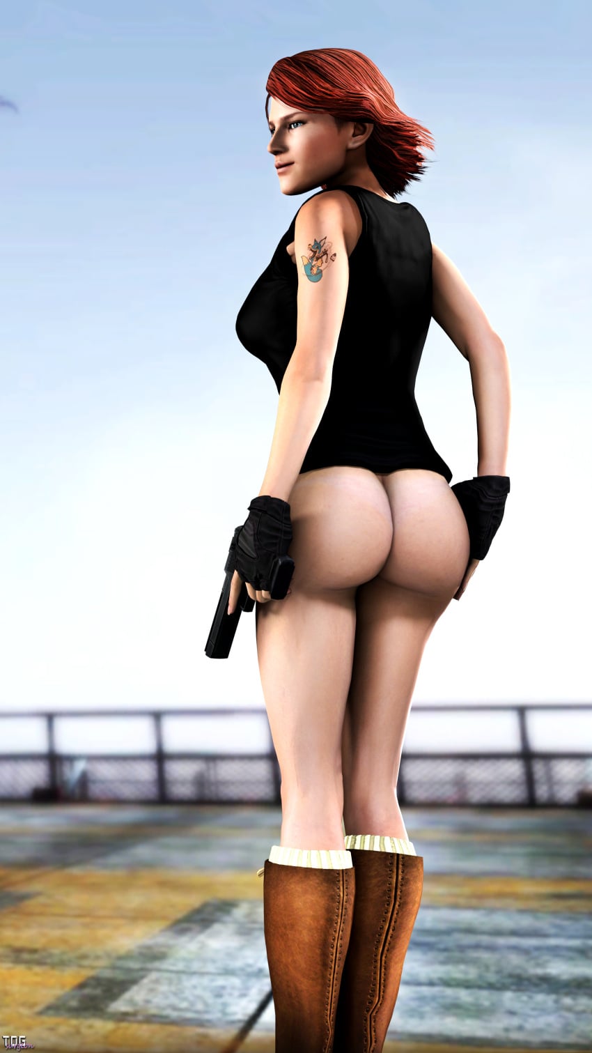 Rule 34 Gun Meryl Silverburgh Metal Gear Metal Gear Solid Tagme 9299137