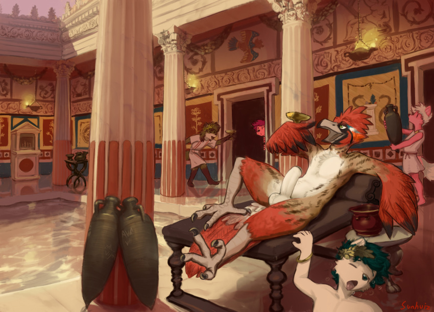 Rule 34 Absurd Res Alcohol Anthro Architecture Avian Balls Beverage 4089