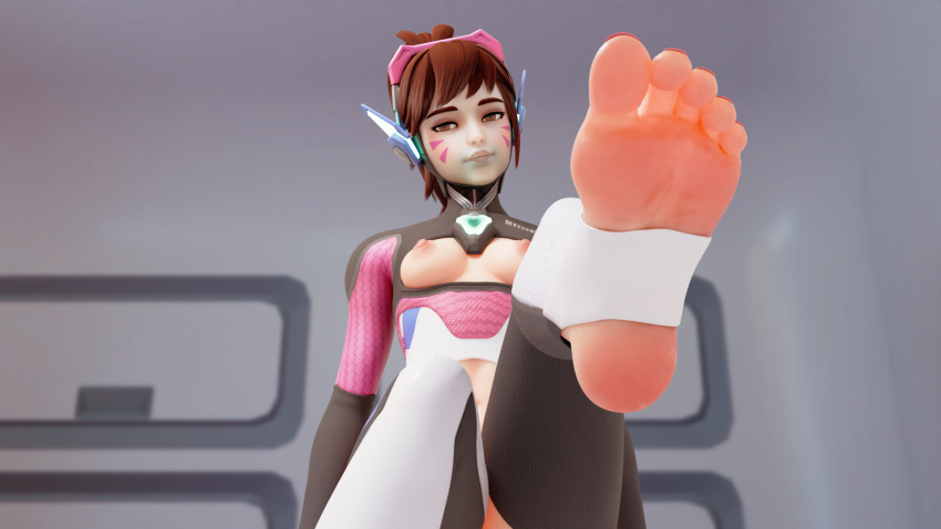 Rule 34 1girls 3d Blender Breasts D Va Feet Feet Focus Female Female Only Foot Fetish Low