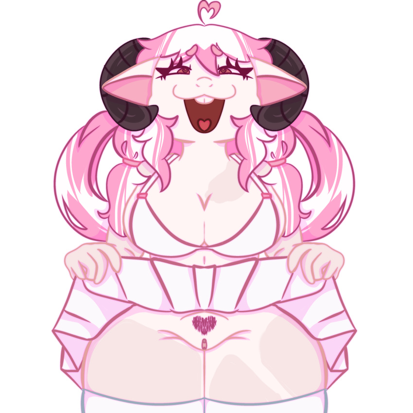 Rule 34 Anthro Bangs Big Breasts Bottomless Bovid Bra Breasts Caprine