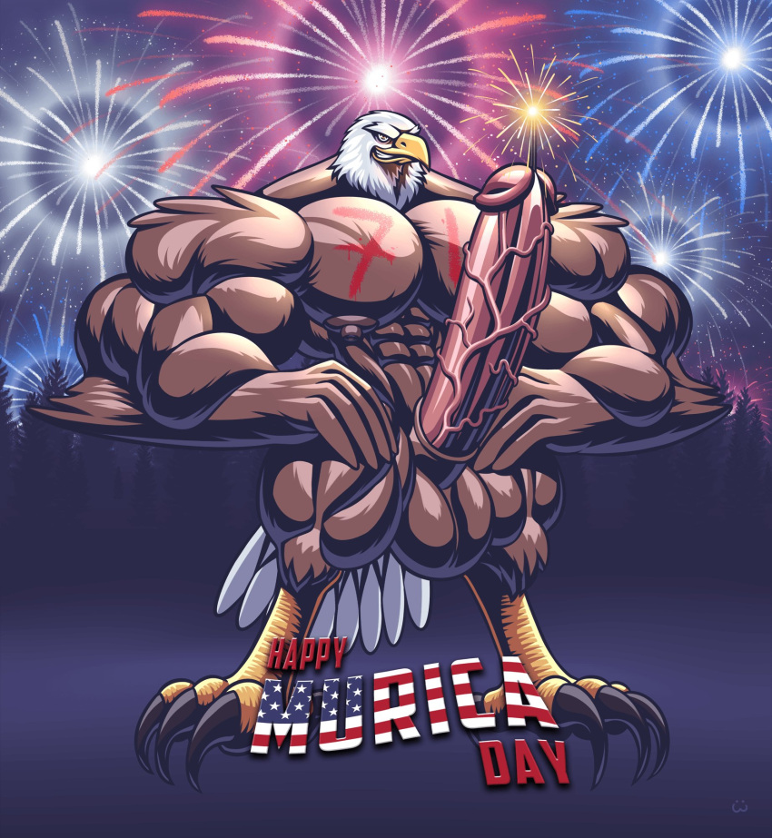 Rule 34 2017 4th Of July Abs Accipitrid Accipitriform American Eagle 4956