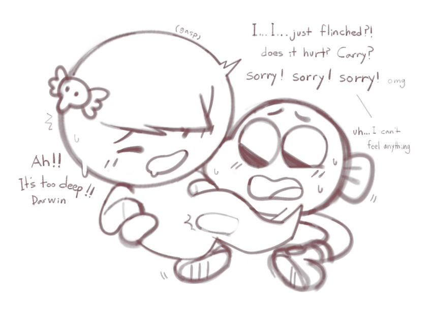 Rule 34 2018 Anthro Blush Carrie Krueger Cartoon Network Closed Eyes Cute Darwin Watterson