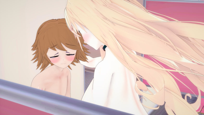 Rule 34 Blushing Danganronpa Fujisaki Chihiro Imminent Sex Iruma Miu 8539