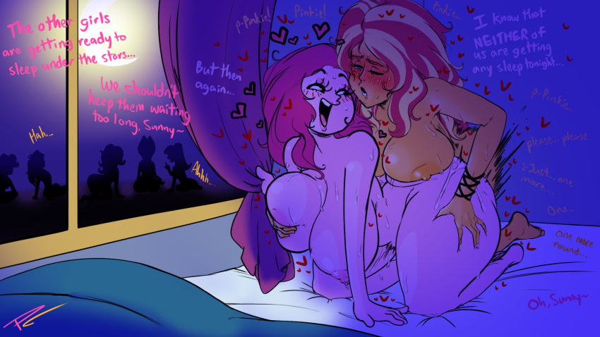 Rule 34 1futa 1girl1futa 1girls Ass Background Characters Bed Bedroom Blonde Hair Blush Bubble