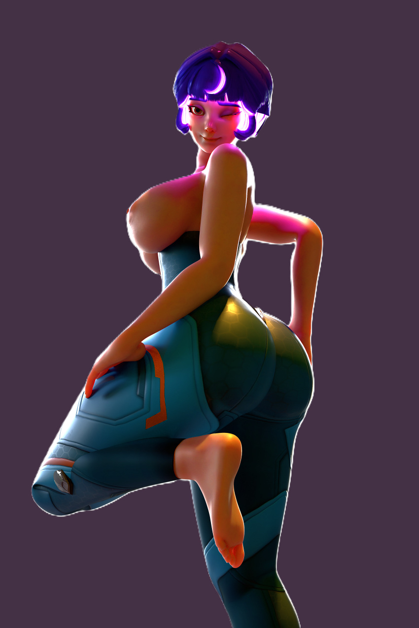 Rule 34 3d Ass Back View Barefoot Big Ass Blender Software Cute Dat