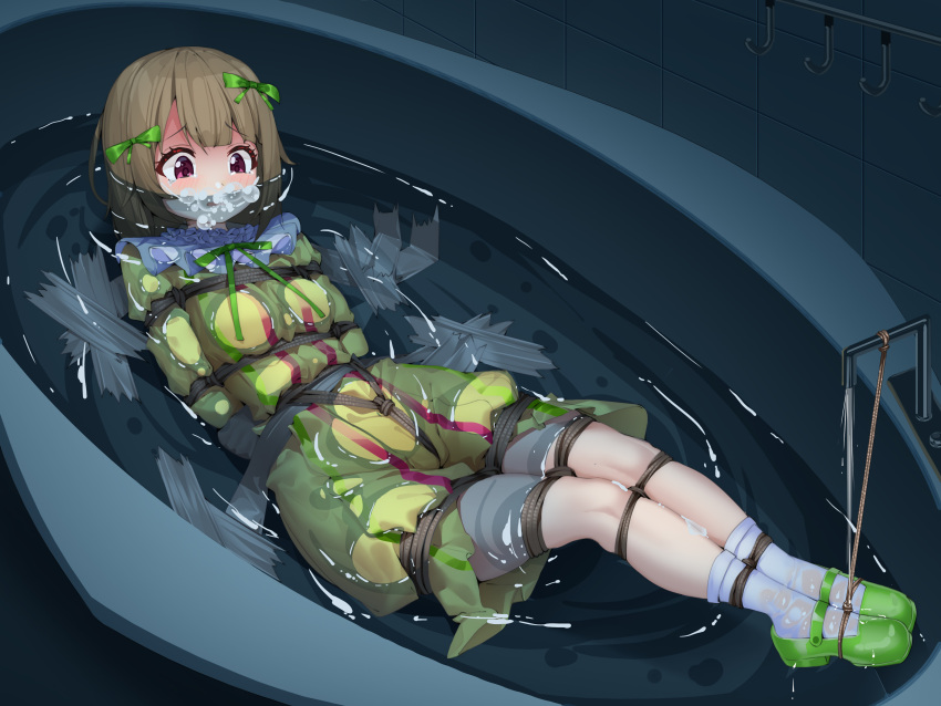Rule 34 Absurdres Aiza Ku Arms Behind Back Asphyxiation Bathtub