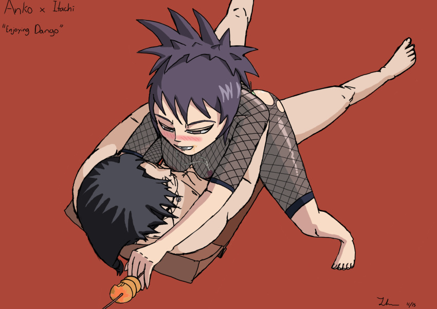 Rule 34 Ass Black Hair Blush Breasts Dango Female Kunoichi Male Meiterumiisfine Mitarashi Anko