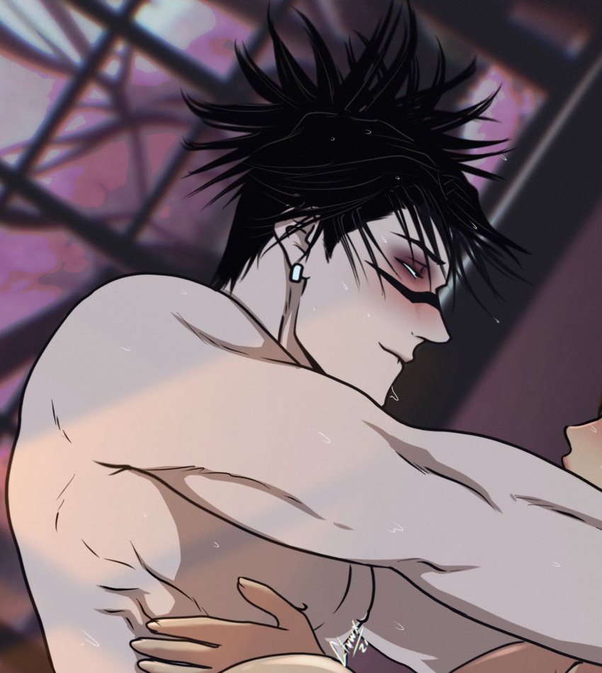 Rule 34 Biting Lip Blush Blush Choso Kamo Dark Hair Jujutsu Kaisen 3808