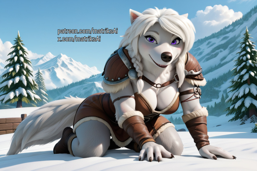 Rule 34 Ai Generated Alpha And Omega Anthro Big Breasts Breasts
