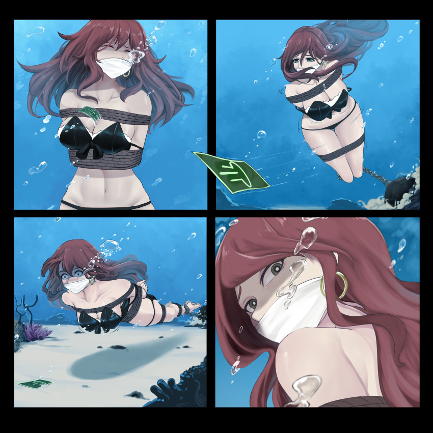 Rule 34 Asphyxiation Birusaeika Drowning Tied Feet Tied Hands 0919