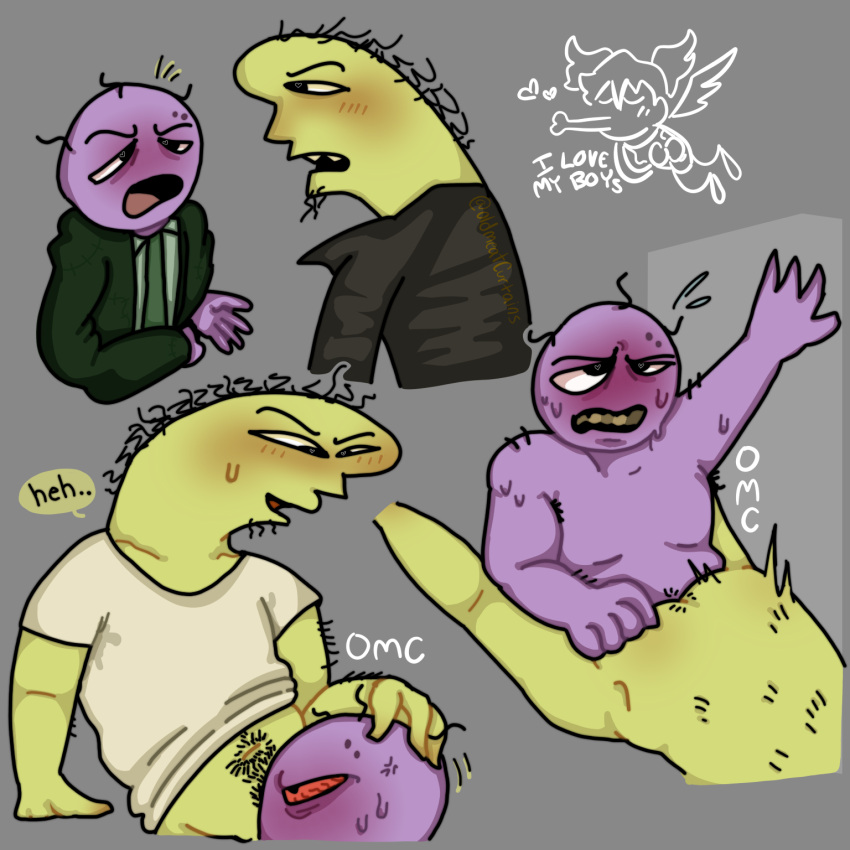 Rule 34 Ass Blush Gay Gay Sex Gnarly Smiling Friends Grim Smiling Friends Hairy Hairy Ass