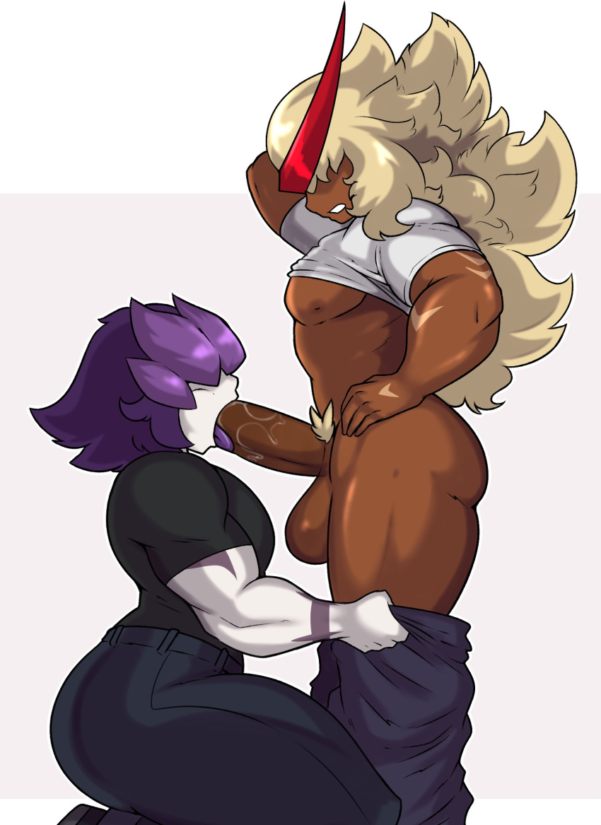 Rule 34 Balls Bangs Over Eyes Big Penis Blowjob Cepsil0n Curvy Curvy Male Curvy Thighs Dark