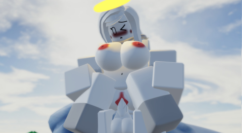Rule 34 1boy 1girls 3d Airhead The Battle Bricks Angel Halo Blush 9024