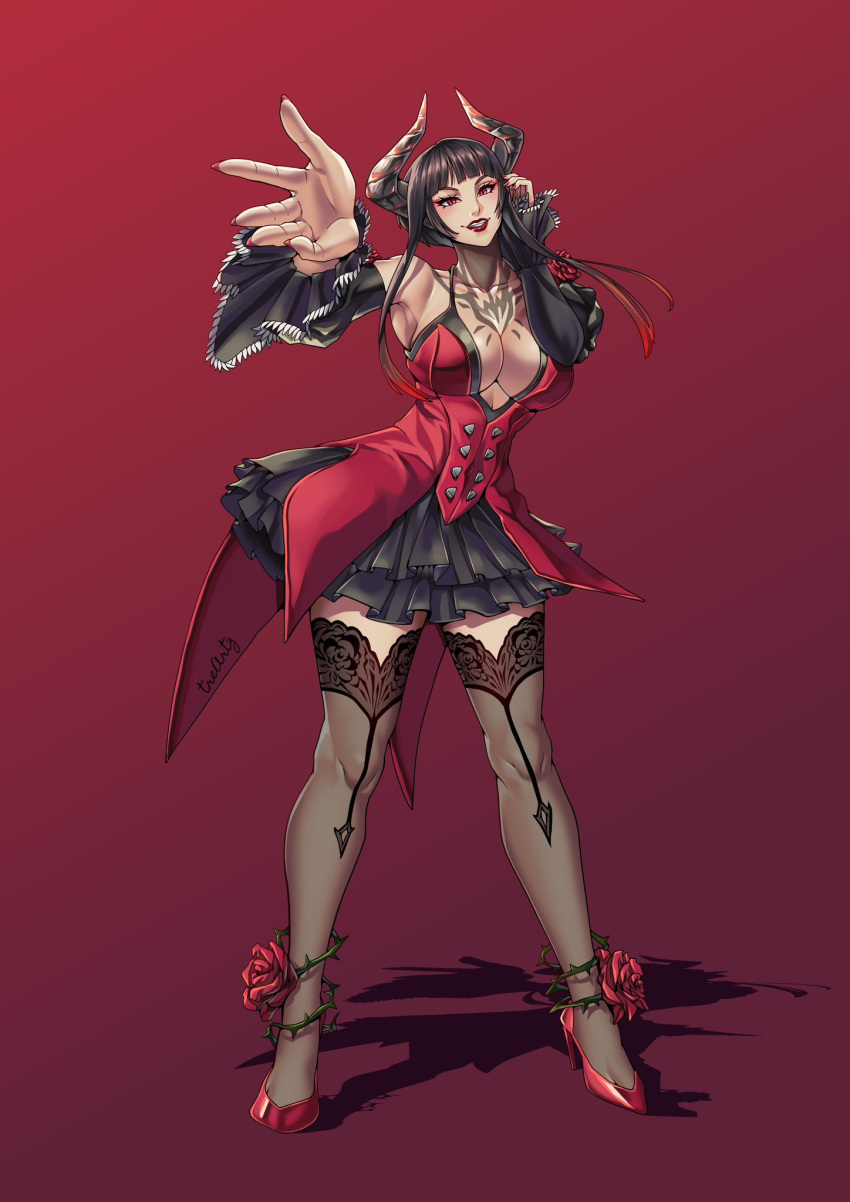 Rule 34 Big Breasts Black Clothing Black Hair Breasts Dress Eliza